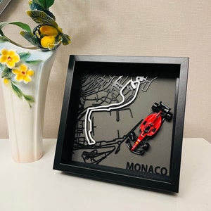 Car Frame 3D Formula 1 Monaco Wall Art Display - Etsy