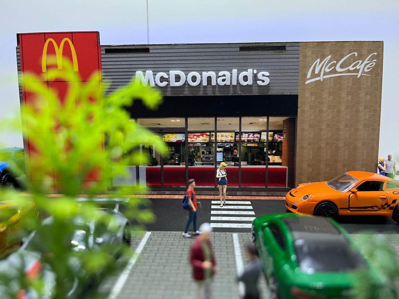 1:64 Scale Mcdonalds Diorama for Hotwheels Matchbox Minigt Majorette ...