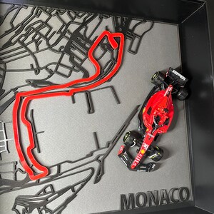 Car Frame 3D Formula 1 Monaco Wall Art Display - Etsy