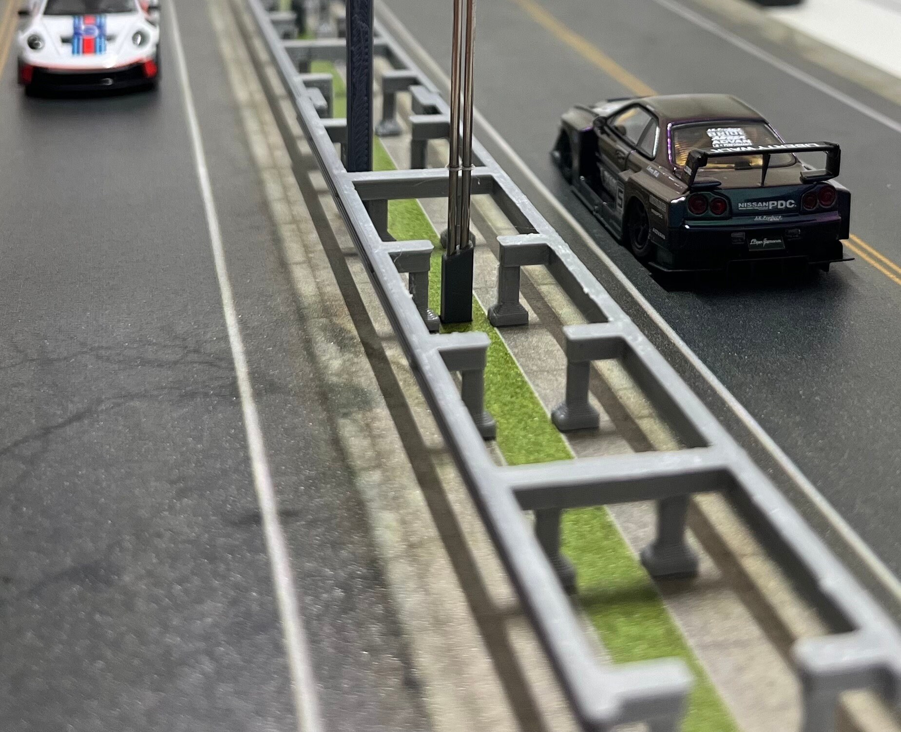 1:64 Scale Road Diorama With Led Lighting for Hotwheels Matchbox Minigt Majorette Cars Highway ...