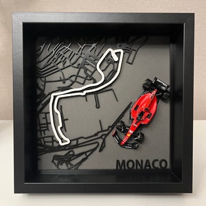 Car Frame 3D Formula 1 Monaco Wall Art Display - Etsy