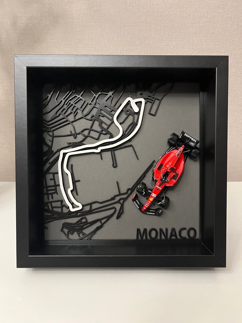 Car Frame 3D Formula 1 Monaco Wall Art Display - Etsy