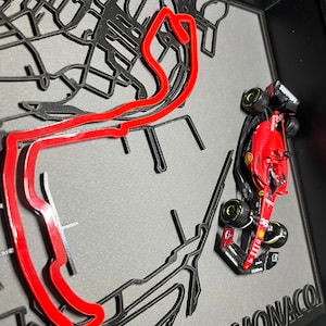 Car Frame 3D Formula 1 Monaco Wall Art Display - Etsy