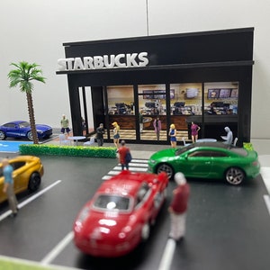 1:64 Scale Starbucks Diorama for Hotwheels Matchbox Minigt Majorette ...