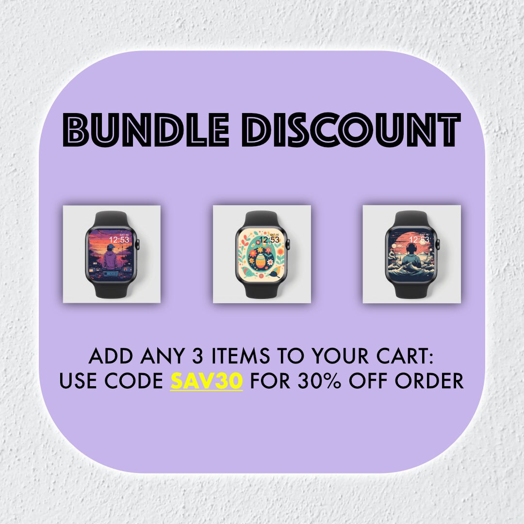 Flower Apple Watch Face Cute Digital Watch Face Floral Nature Apple ...