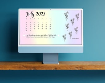 JUNE 2023 Digital Calendar Positive Affirmations Digital - Etsy