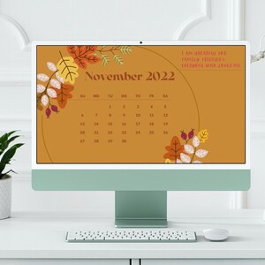 BUNDLE Digital Download Calendar, Positive Affirmations,, Monthly ...