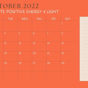 BUNDLE Digital Download Calendar, Positive Affirmations,, Monthly ...