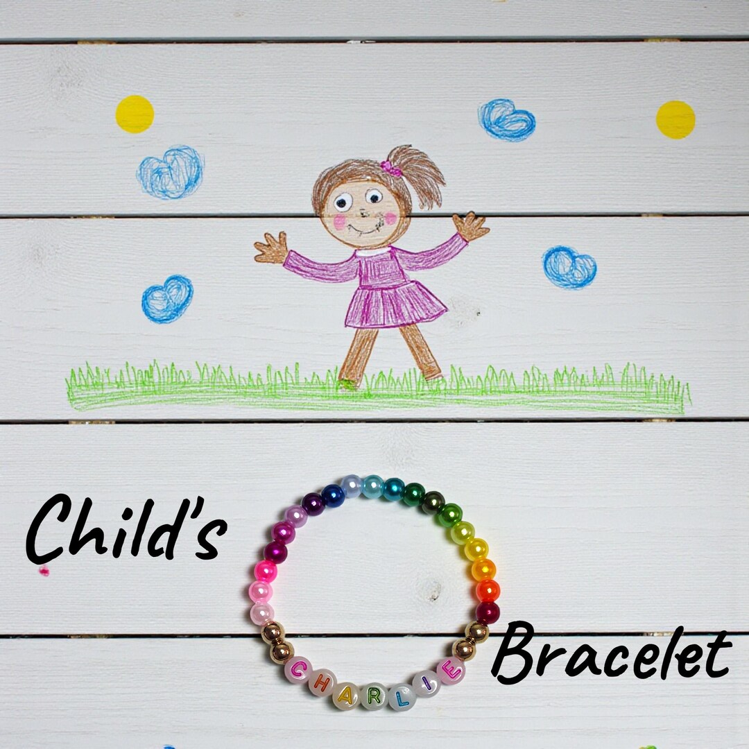 Personalized Child’s Name Bracelet Handmade by Charlie, Custom for Kids ...