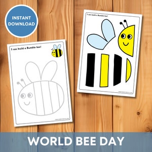 Bee-themed Printable Toddler Activity Page Fun & Educational Worksheet ...