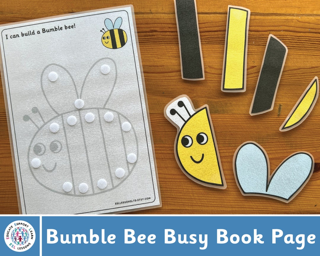 World Bee Day Activity 2023. Montessori Printable. Busy Book Page ...