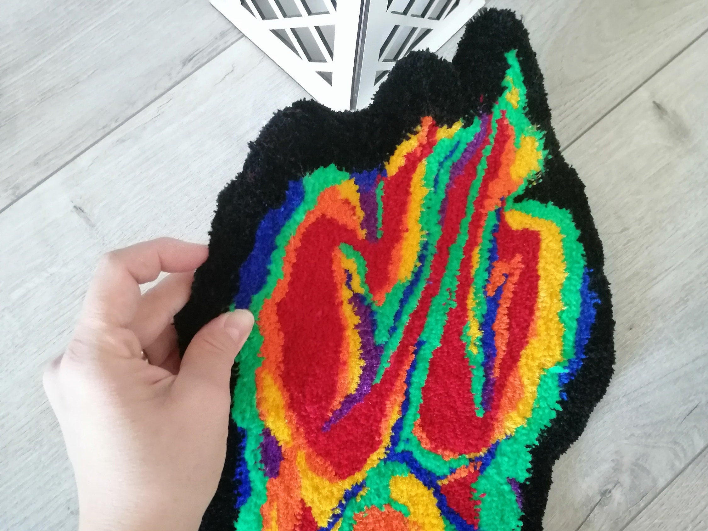 Nude Female Body Infrared Girl Wall Hanging Tufted Rug Decor/hand ...