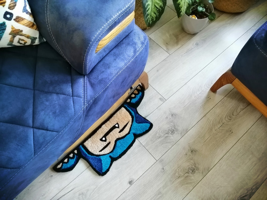 Anime Pokemon Snorlax Small Tufted Keyboard Rug Decor for Game - Etsy