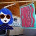 Blue Haired Cool Modern Girl's Wall Hanging Sign Hand - Etsy