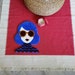 Blue Haired Cool Modern Girl's Wall Hanging Sign, Hand Woven Mini ...