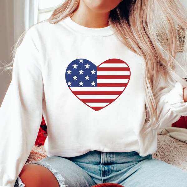 American Flag Heart - Etsy