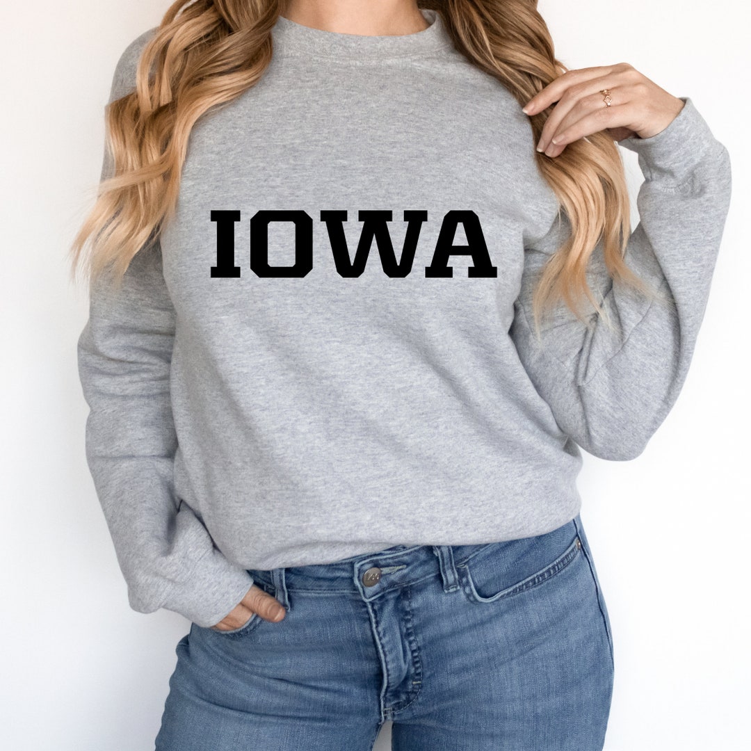 Iowa Summer Sweatshirt, Iowa Crewneck Shirt, Distressed Iowa Sweatshirt ...