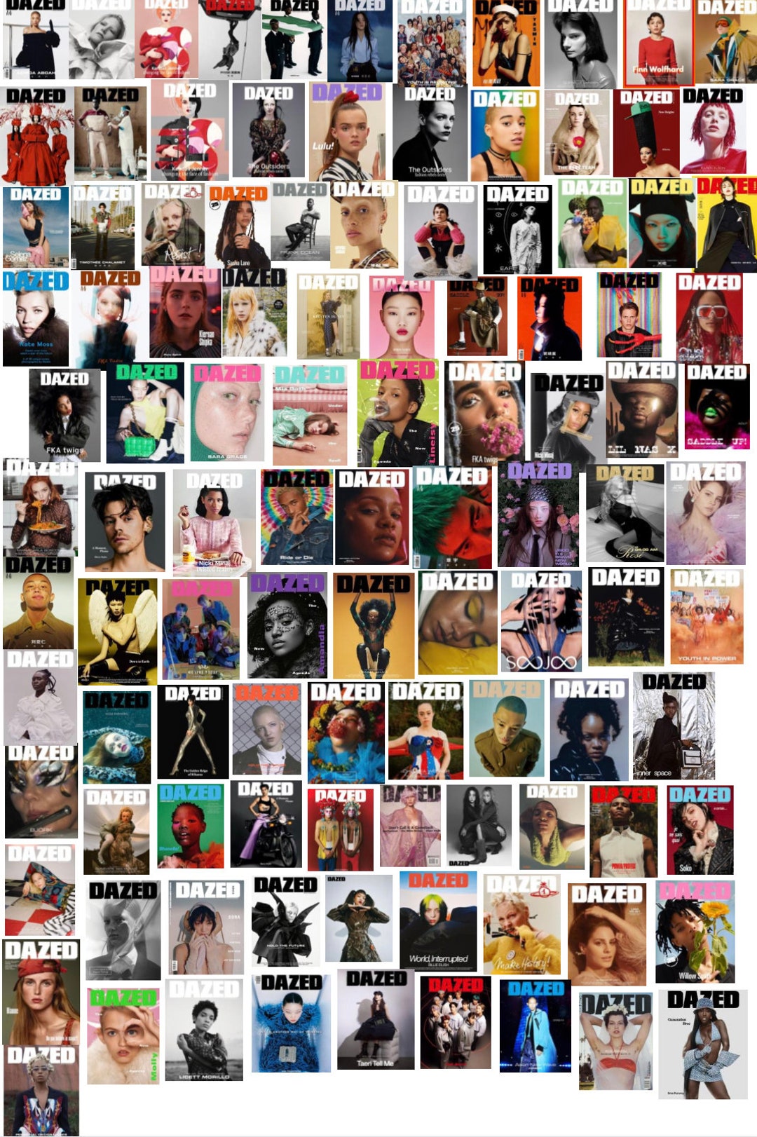 Dazed Magazine Covers Wall Kit - Etsy