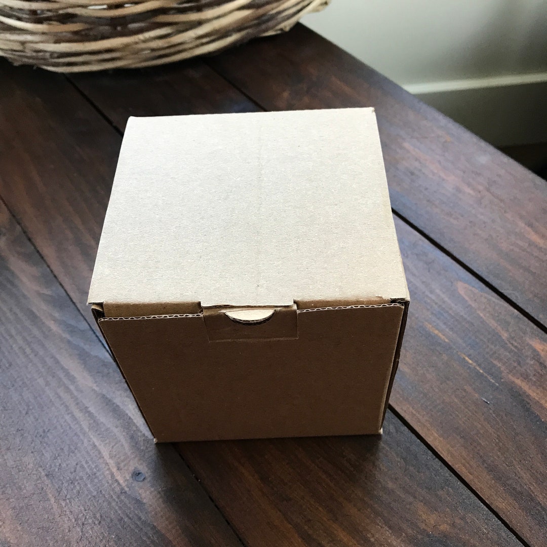 100x 10x10x10cm Cube E-commerce Kraft Square Shipping Boxes 10x 10 X 10 ...