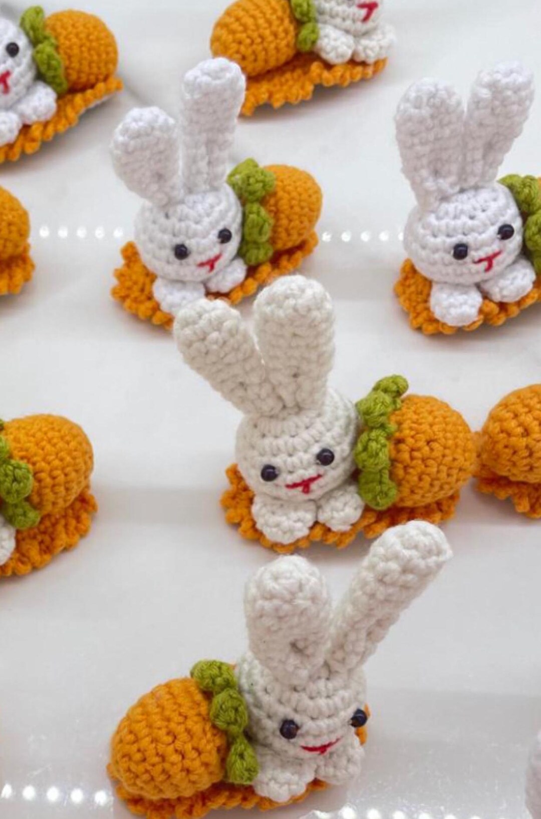 10 Crochet Hair Clips, Handmade Hair Accessories for Babies, Girls ...