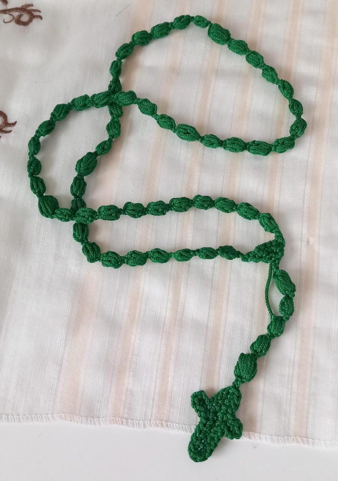 Crochet Set of 4 Catholic Rosary Handmade 50 Bead Rosary for Prayer ...