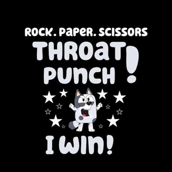 Bluey Rock Paper Scissors - Etsy
