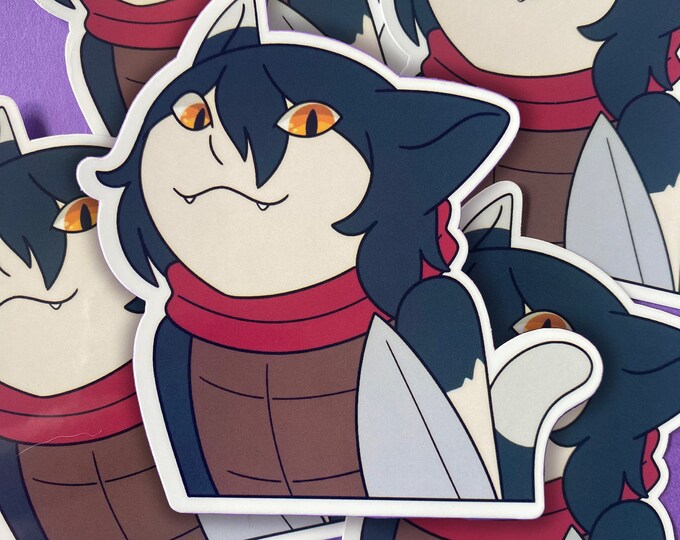 Dunmeshi Izutsumi Knife Cat Meme Sticker - Etsy