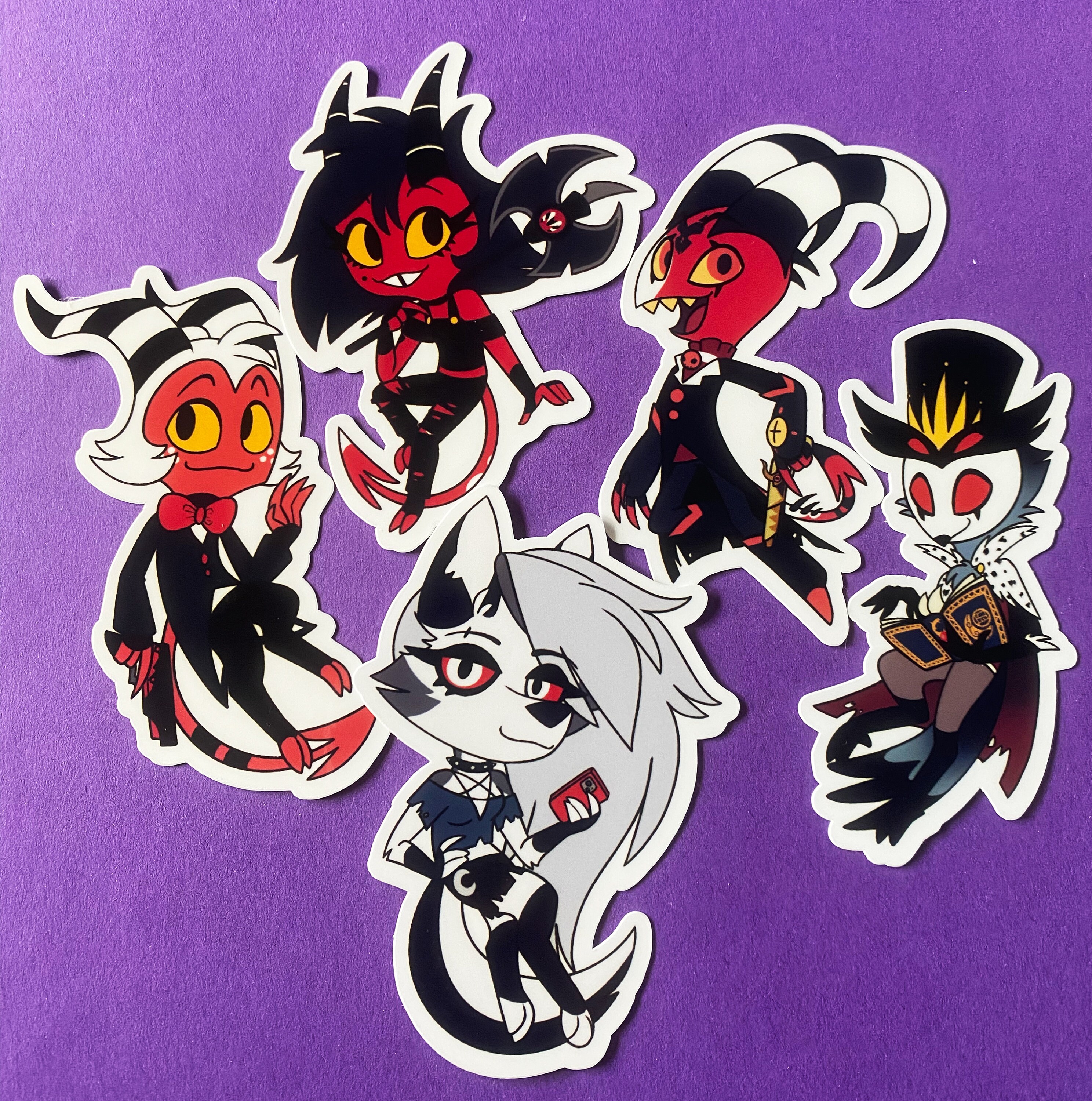 Helluva Boss Chibi Character Stickers - Etsy