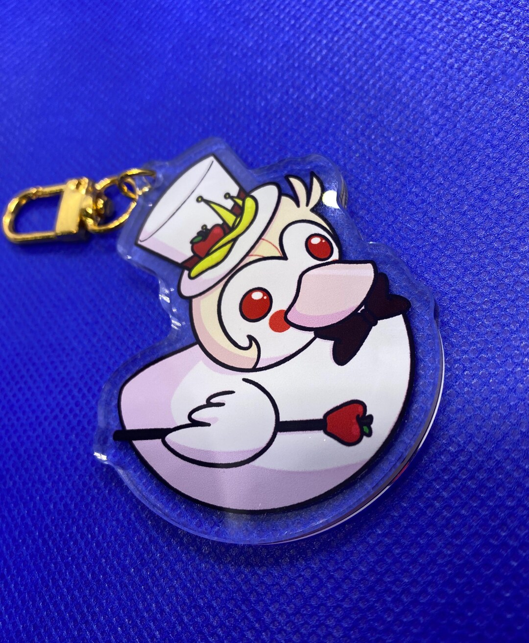 Hazbin Hotel Lucifer Rubber Ducky Keychain Charm - Etsy
