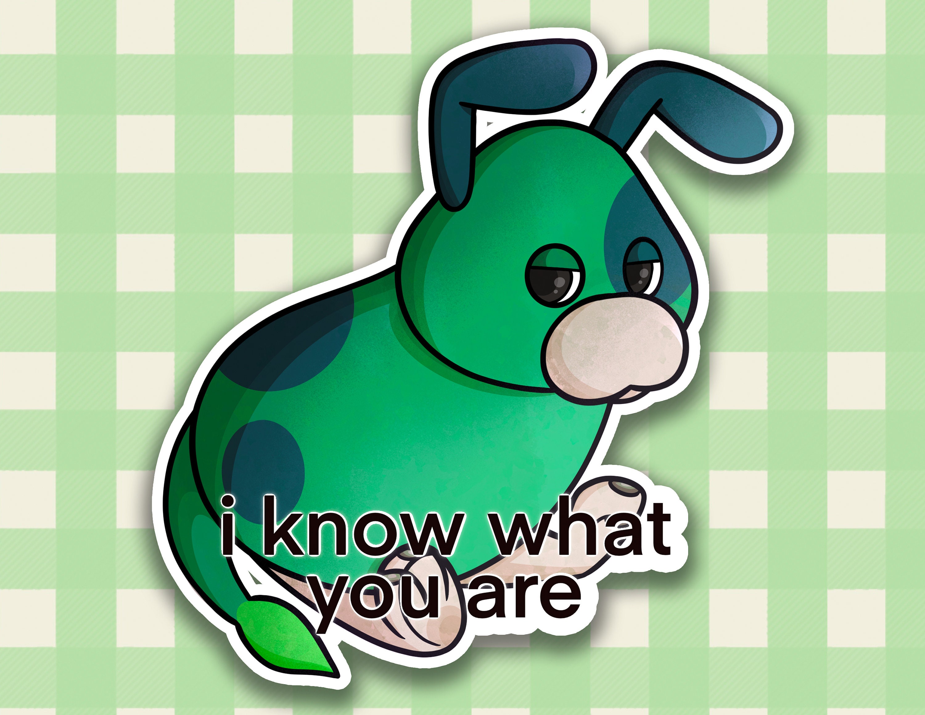 Pikmin Moss Dog Meme Sticker - Etsy