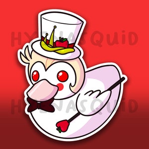 Hazbin Hotel Lucifer Rubber Ducky Keychain Charm - Etsy