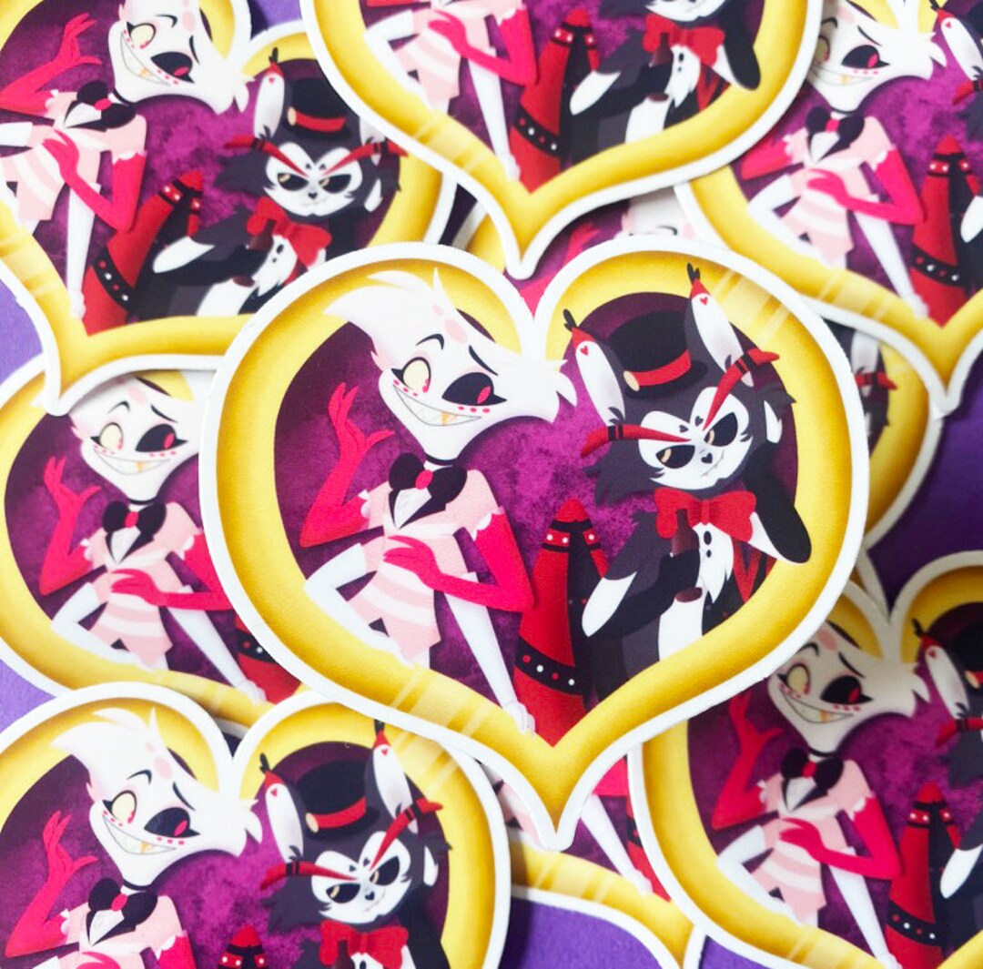 Hazbin Hotel Angel Dust X Husk Sticker - Etsy