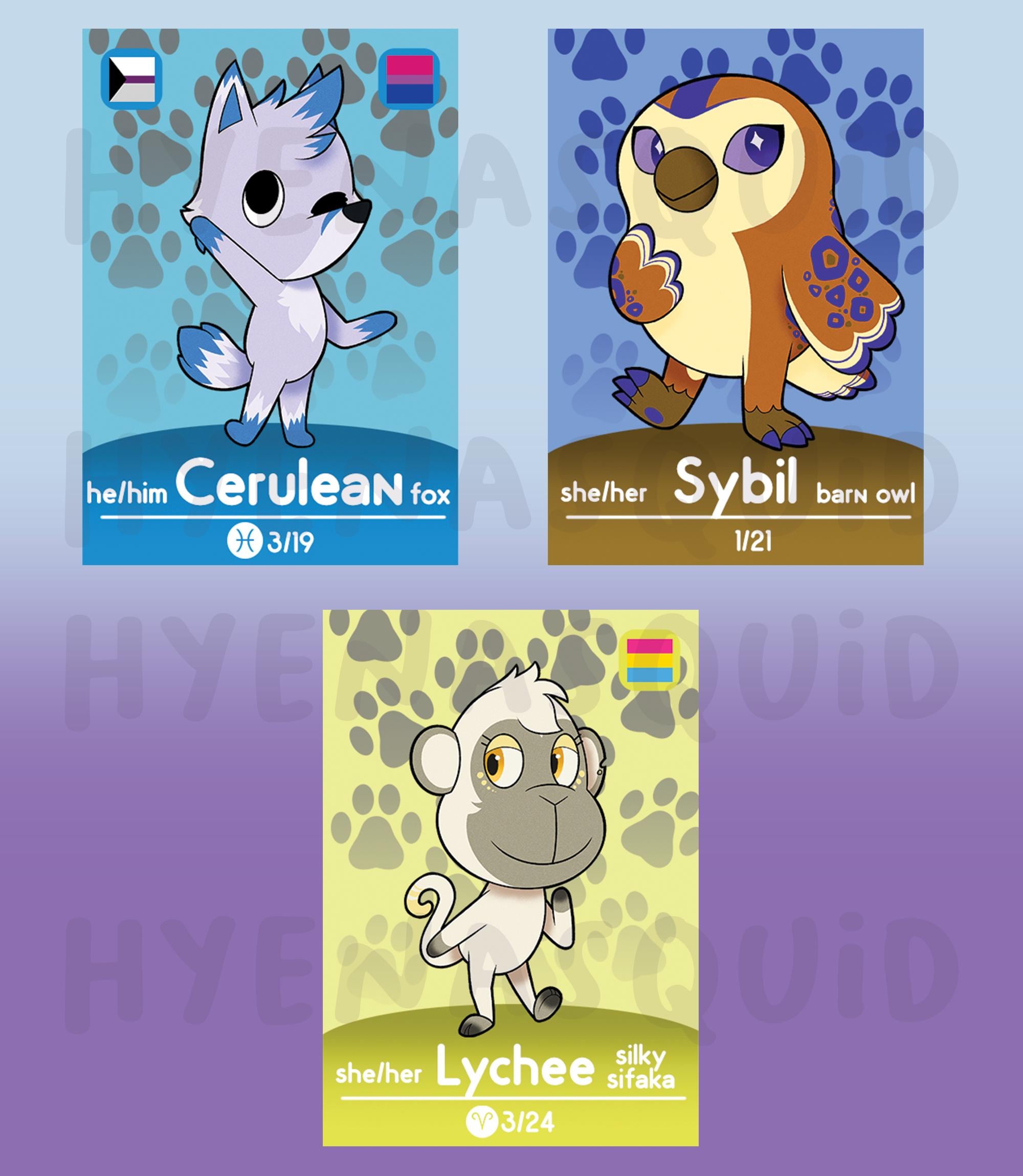 Custom Furry Fursona Animal Crossing Amiibo Card Inspired Badge ...
