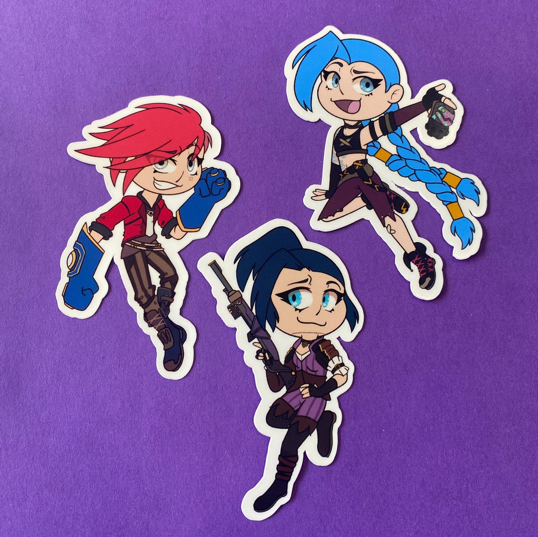 League of Legends: Arcane Chibi Character Stickers - Etsy