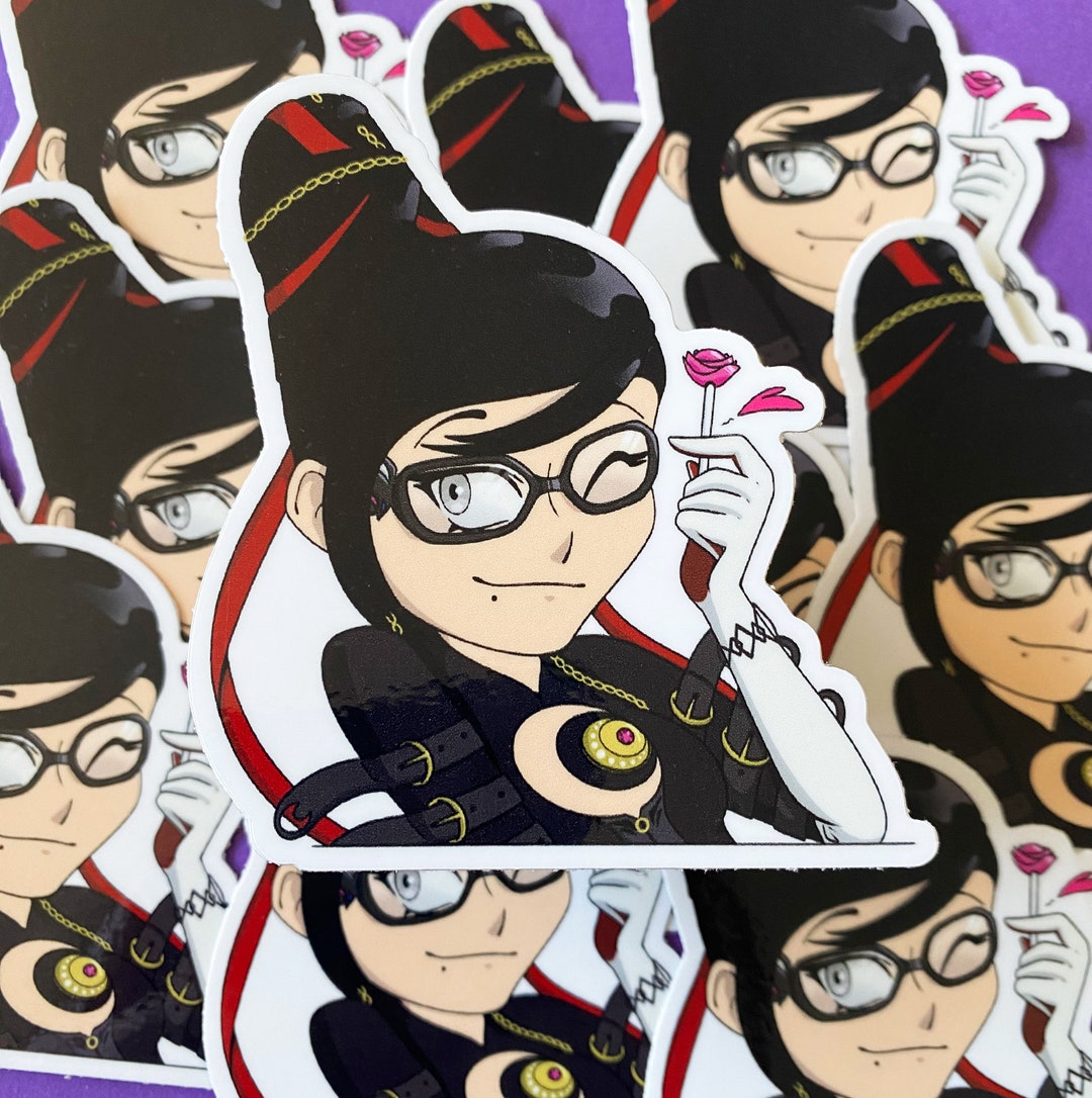 Bayonetta Playful Wink Sticker - Etsy