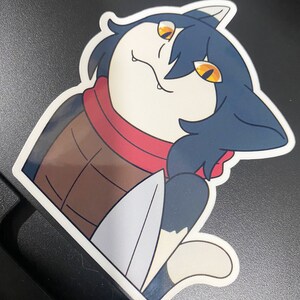 Dunmeshi Izutsumi Knife Cat Meme Sticker - Etsy