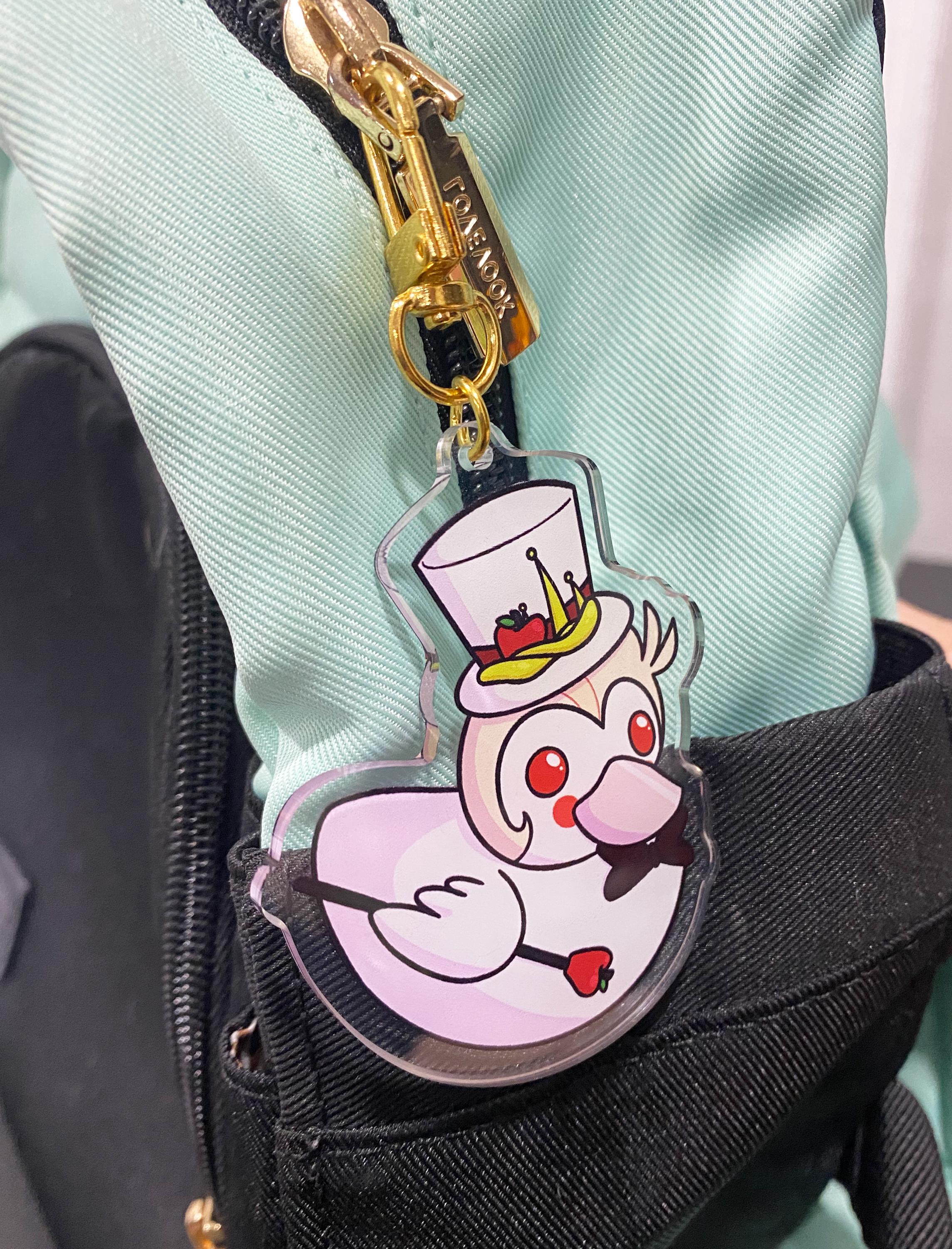Hazbin Hotel Lucifer Rubber Ducky Keychain Charm - Etsy