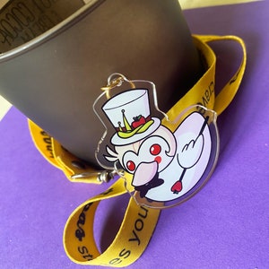 Hazbin Hotel Lucifer Rubber Ducky Keychain Charm - Etsy