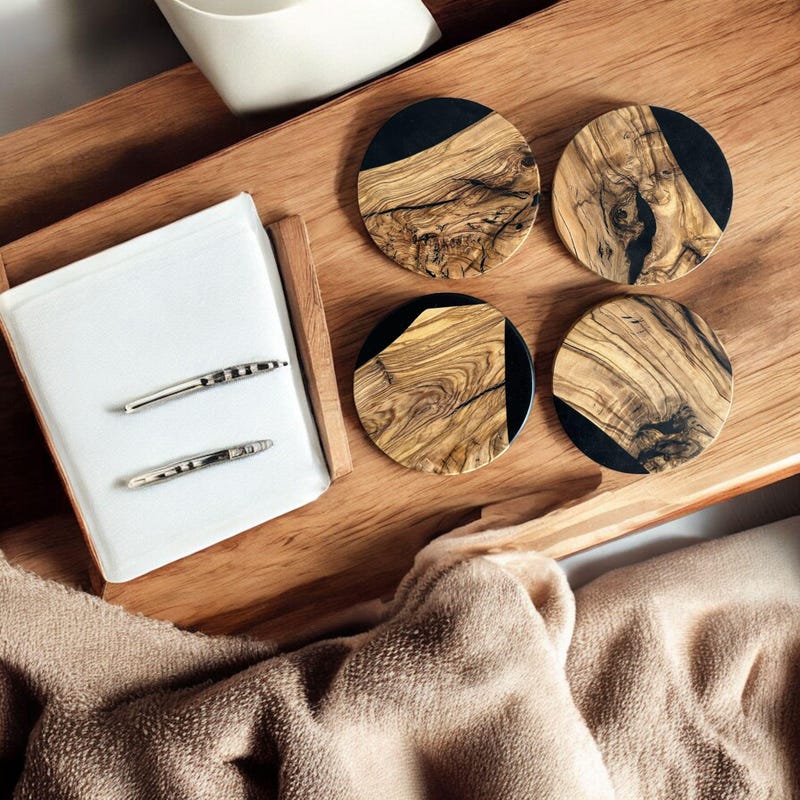Epoxy Coasters - Etsy