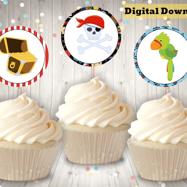 Pirate Cupcake Topper - Etsy