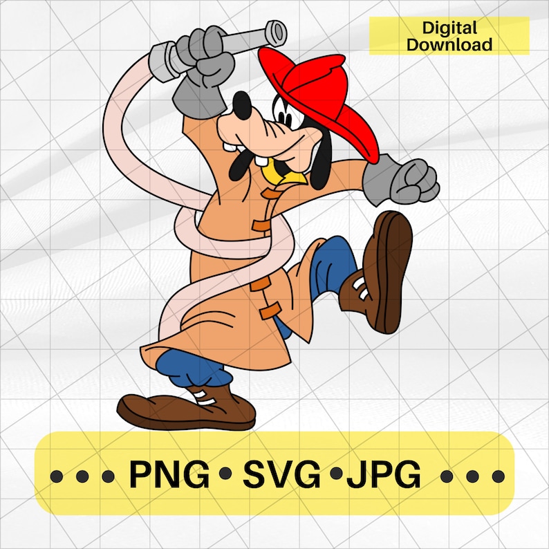 Fireman Goofy PNG, Firefighter Mouse and Friends Image , Firefighter ...
