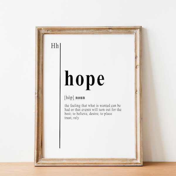 Hope Poster - Etsy