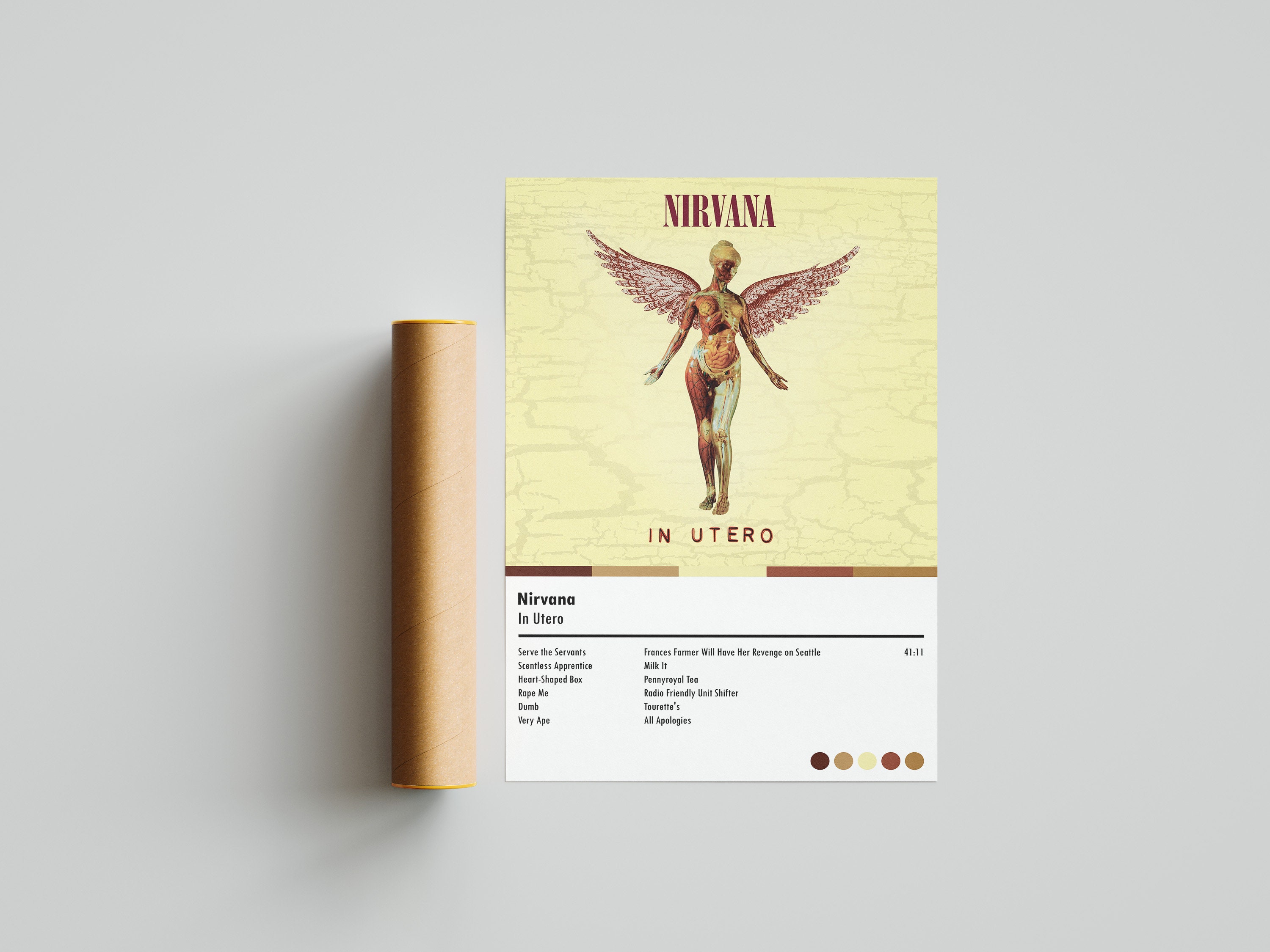 Nirvana Poster | In Utero | Album Poster sold by ChaHall | SKU 41829165 ...