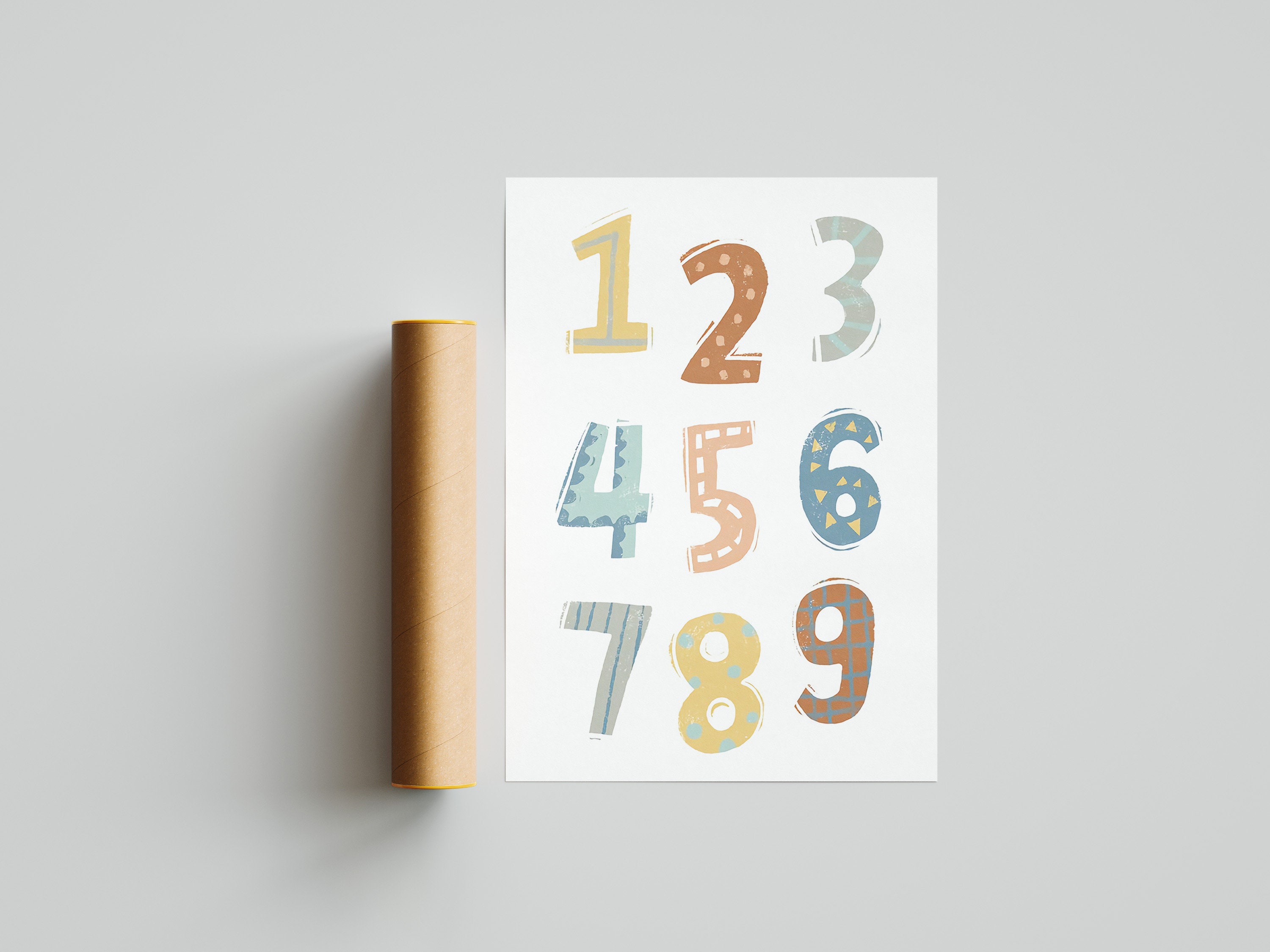 Numbers Poster Kindergarten Poster Preschool Printable Educational Wall ...