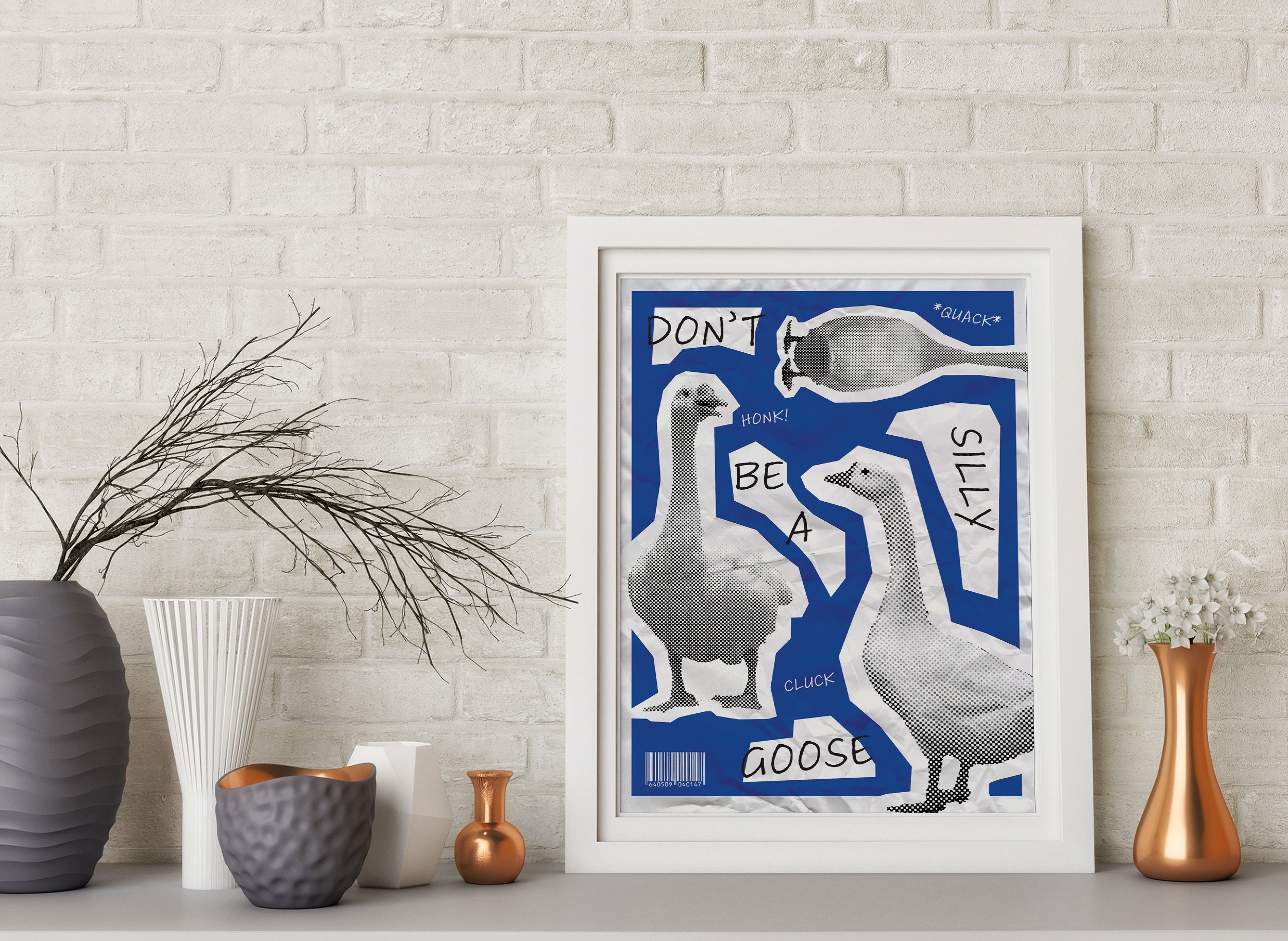 Silly Goose Poster Don't Be a Silly Goose Premium Print Vintage Poster ...
