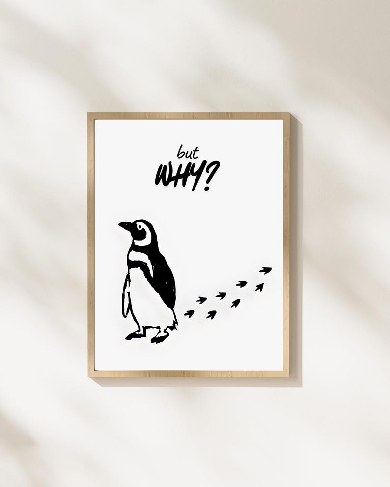 Nihilist Penguin Poster, Funny Viral Art Print (digital Download) - Etsy