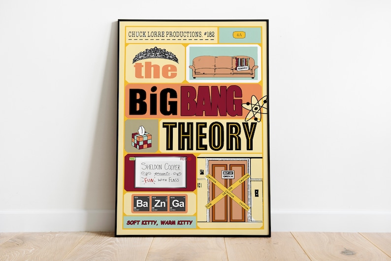 The Big Bang Theory Poster | Sitcom Poster | TV Series Poster | TV Show ...