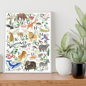 Zoo Alphabet Poster | Kindergarten Poster | Preschool Printable ...
