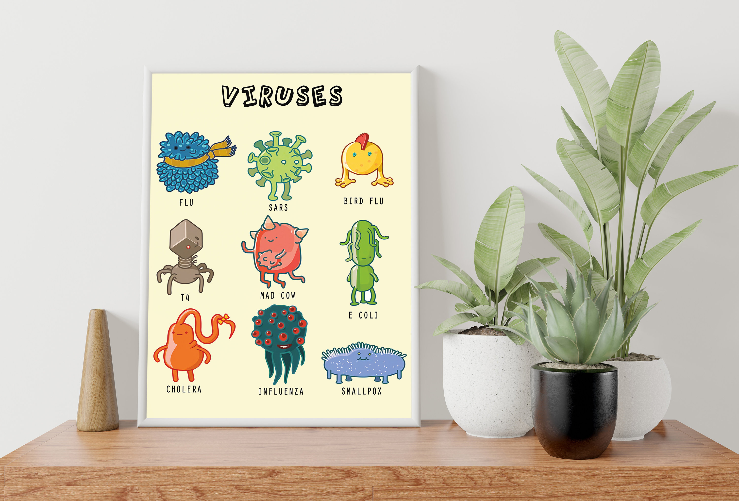 Viruses Poster | Kindergarten Poster | Preschool Printable ...