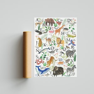 Zoo Alphabet Poster | Kindergarten Poster | Preschool Printable ...